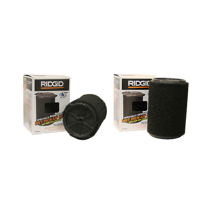 Ridgid VF7000 Wet Application Filter Foam Type (Black), 40158