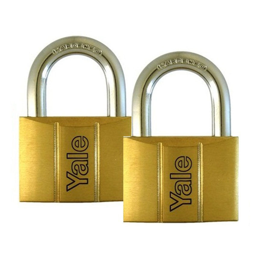 Brass Padlocks Key Alike 2 Pieces, Multi-Pack