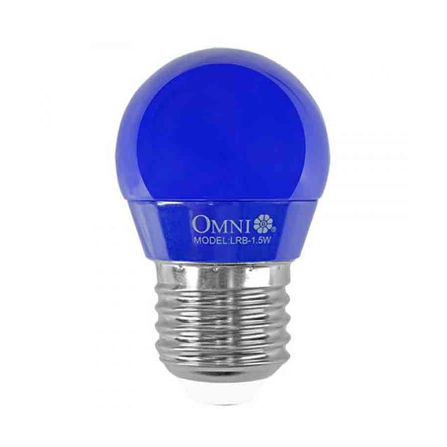 OMNI LED Colored Round Bulb 1.5W (Blue, Green, Red, Yellow) , LRB-1.5W