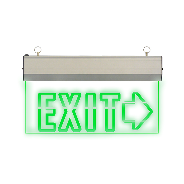 Omni Led Exit Sign Left/Right/Double Arrow Acrylic, LED/X-200/L