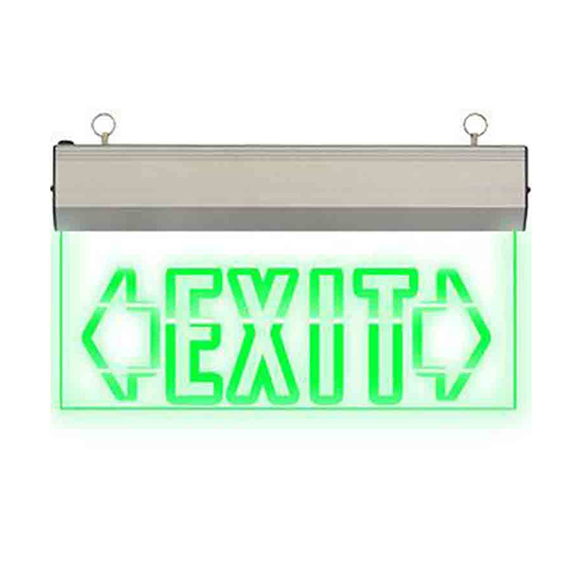 Omni Led Exit Sign Left/Right/Double Arrow Acrylic, LED/X-200/L