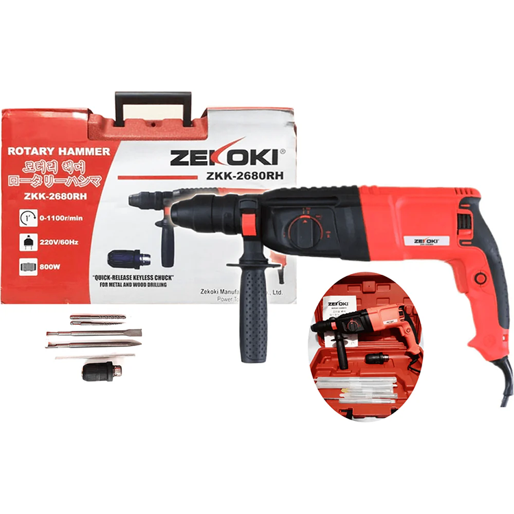 ROTARY HAMMER DRILL, ZKK-2050RH, ZKK-2680RH, ZKK-3050
