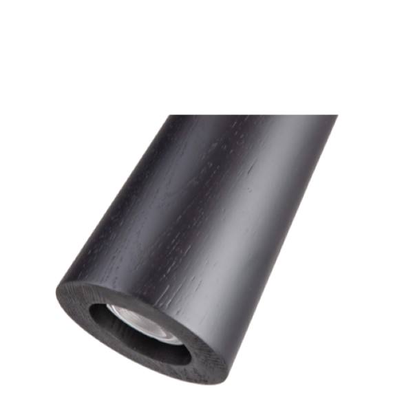 ACO ASHWOOD ROUND TUBE PENDANT LIGHT BLACK 6W