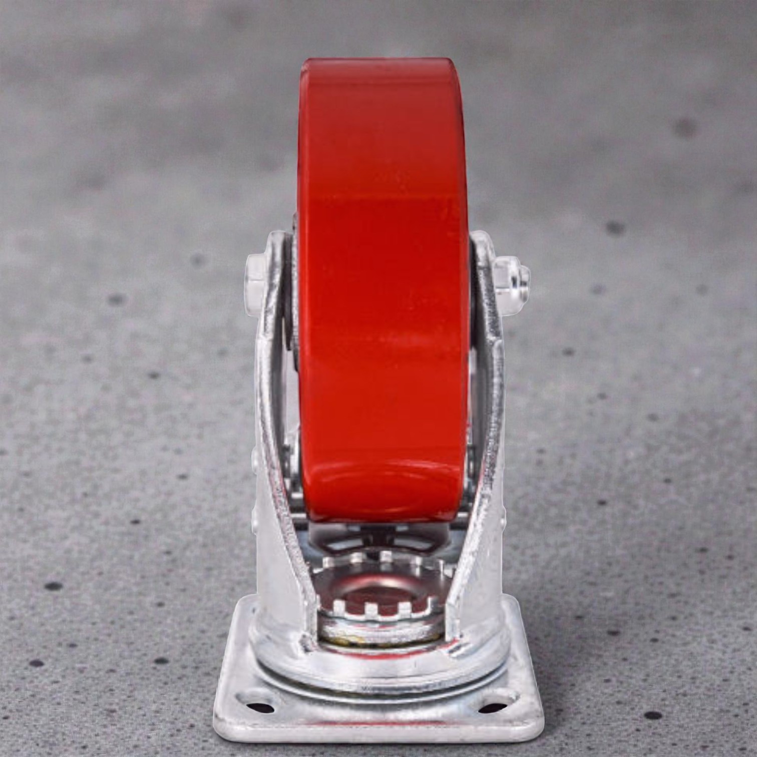 Heavy Duty Red Caster Wheels 4", 5", 6", 8" | Swivel